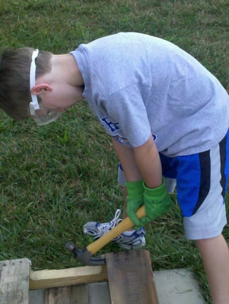 {DIYing} a pottery barn-style herb trough | CampClem