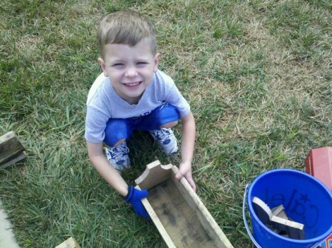 {DIYing} a pottery barn-style herb trough | CampClem