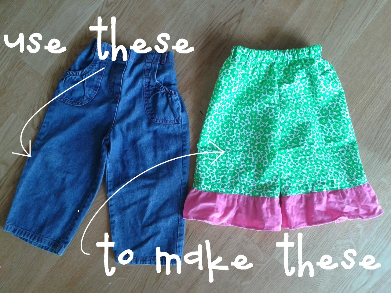 Fast, Easy, Stinkin’ Cute Ruffle Pants {Free Photo Tutorial} | CampClem