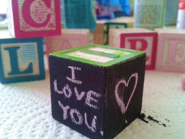 Quick, Easy, Custom Color Chalkboard Alphabet Blocks | CampClem