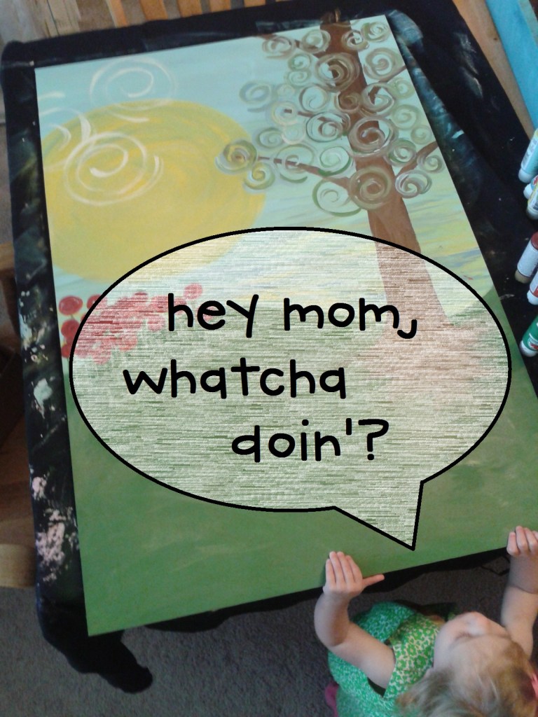 Easy DIY Swirly Landscape Painting | CampClem