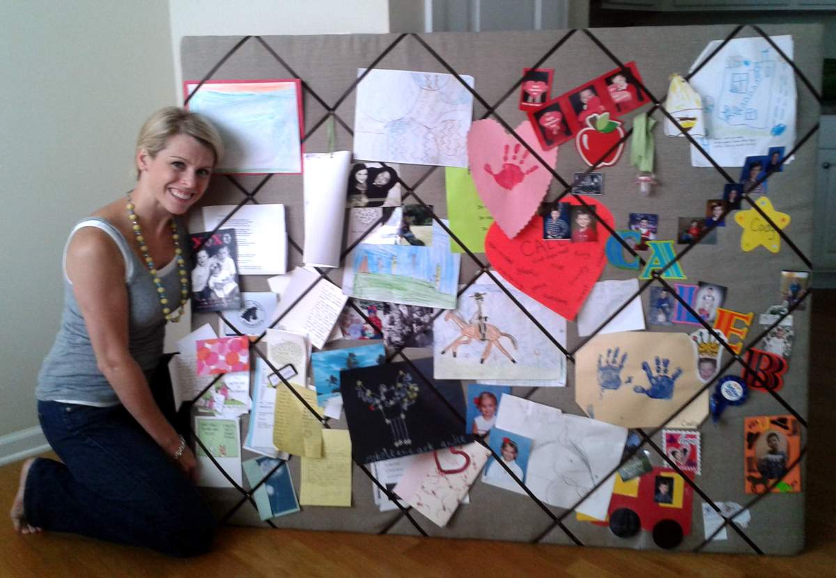 Easy, Humongous, DIY French Memo Board {on the cheap} | CampClem