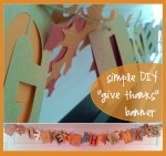 Simple Beautiful Fall “Give Thanks” Banner | CampClem