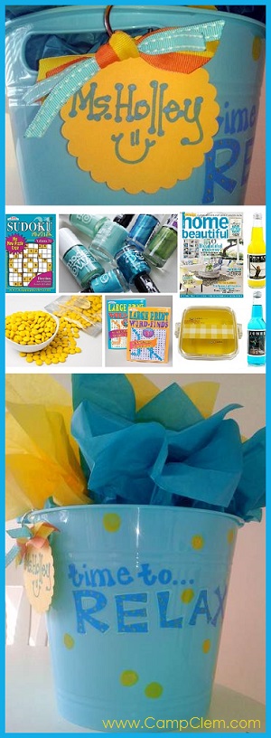 Affordable & Cute Spring Break Chillaxin’ Gift Basket | CampClem