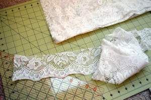 Old Slip Gets A Lacy Double Ruffle Hem {dress extender tutorial} | CampClem
