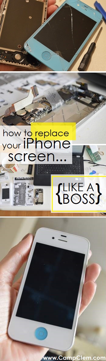 how to replace your iPhone cracked screen and fix it LIKE A BOSS {and ...